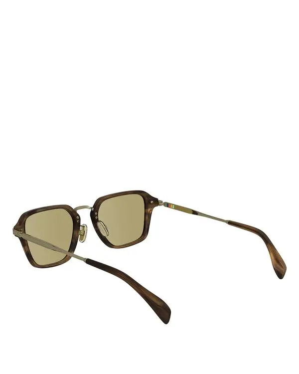 Paul Smith Kean Rectangular Sunglasses - Brown/tan Solid