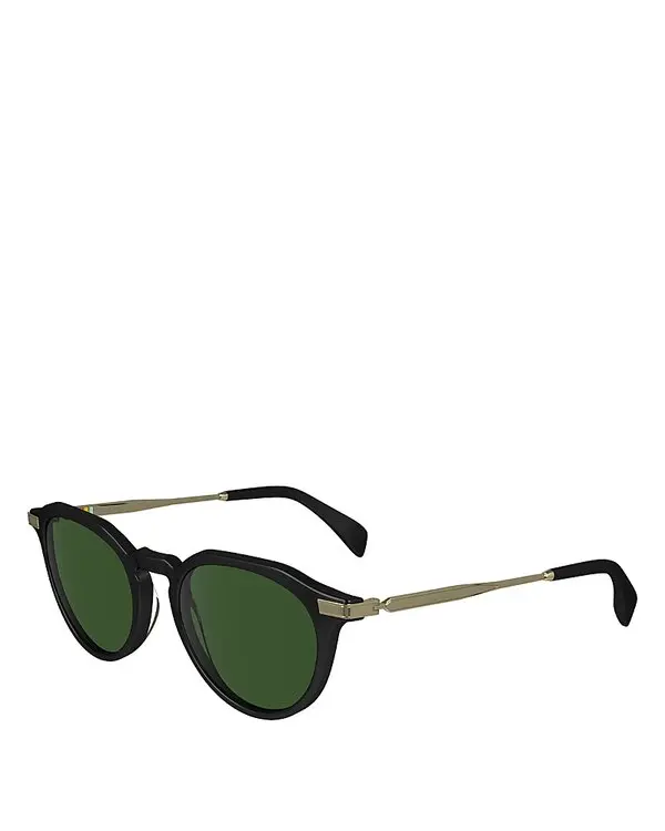 Paul Smith Keats Round Sunglasses - Black/green Solid