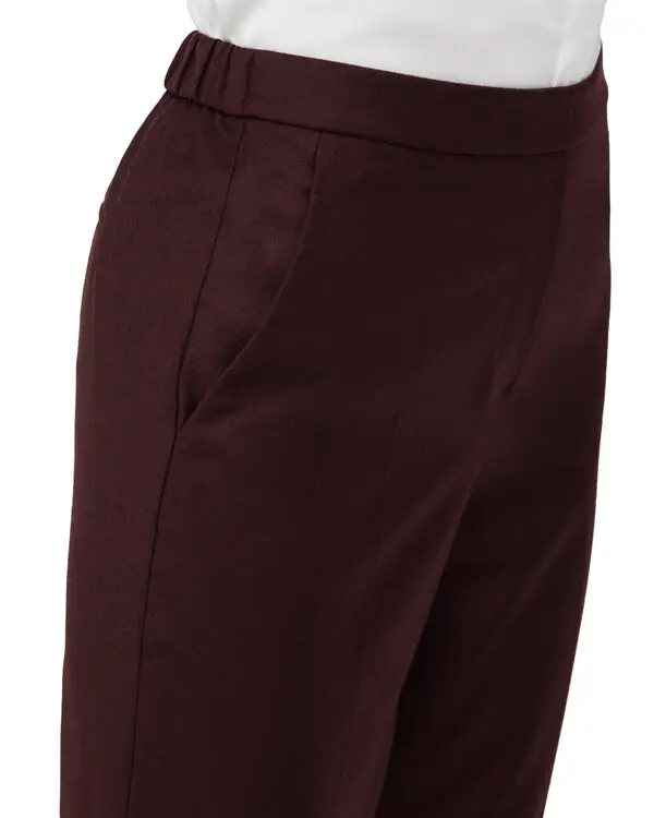 Theory Sleek Flannel Treeca Pull On Pant - Merlot