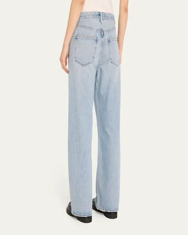 AGOLDE Low Curve Wide Leg Jeans - Ltblue