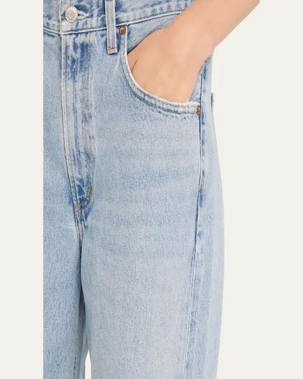 AGOLDE Low Curve Wide Leg Jeans - Ltblue