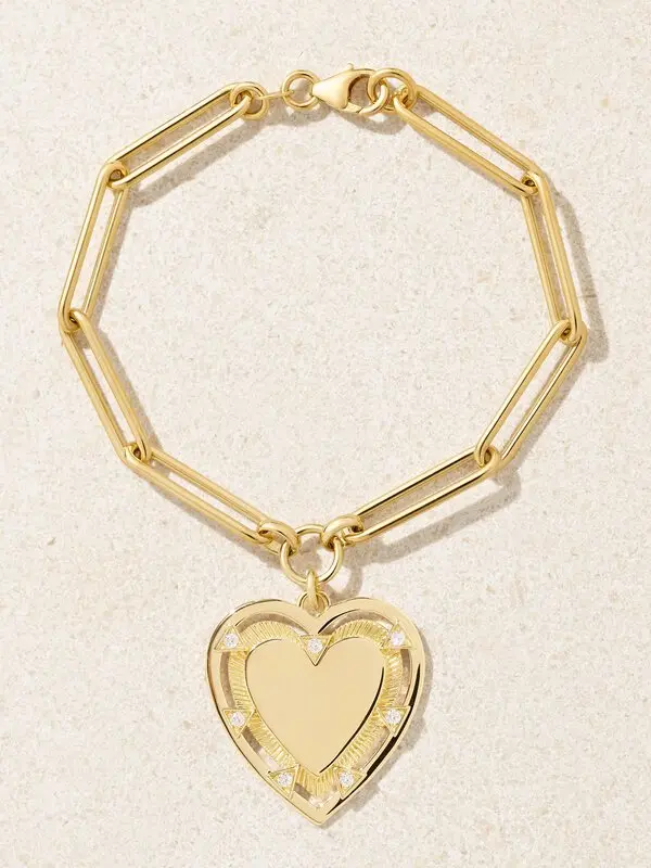 FOUNDRAE Heart Token Bracelet - Gold