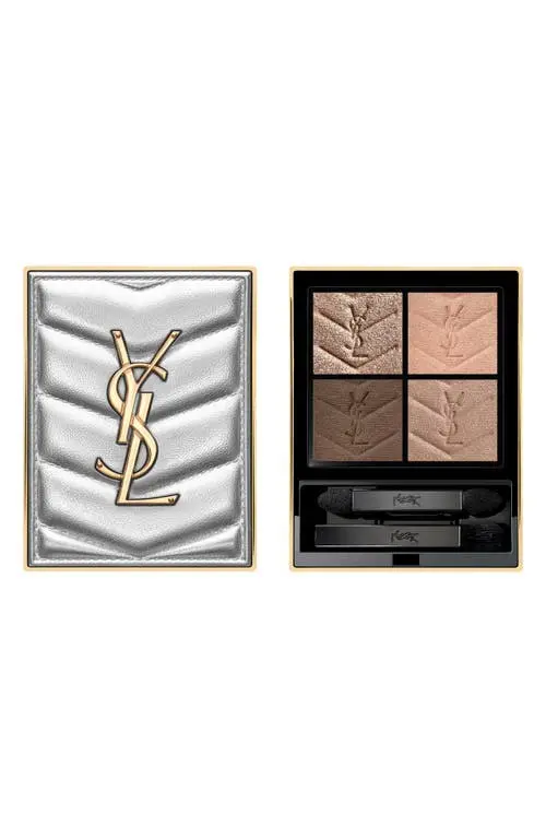 Saint Laurent Silver Couture Mini Clutch Luxury Eyeshadow Palette - 100