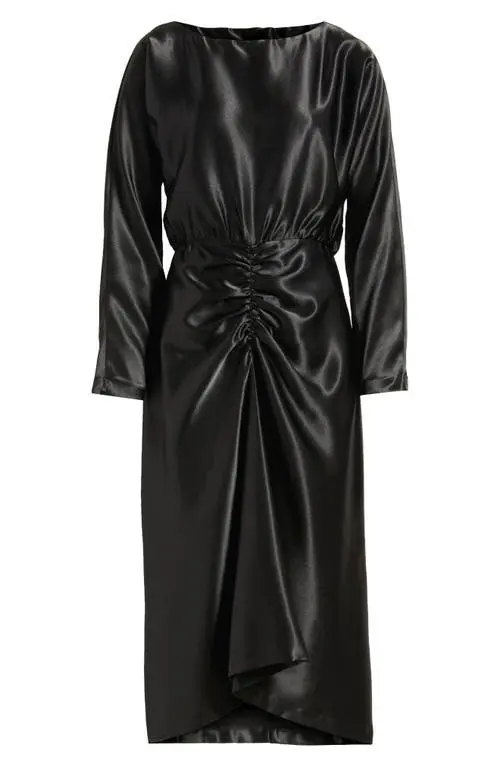 Julia Jordan Long Sleeve Cocktail Midi Dress In Black - 35% Off |  Editorialist