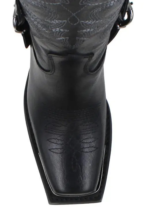ZIGI Amaranta Cowboy Boots - Black Leather