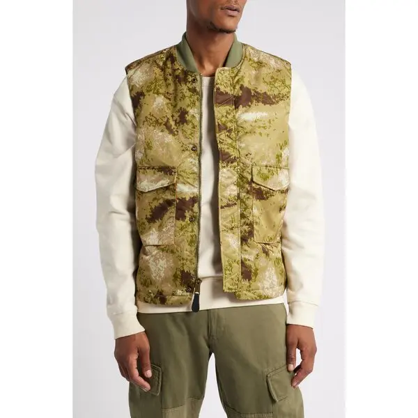 Alpha Industries Ma-1 Mod Water-resistant Vest - Green Blur Camo