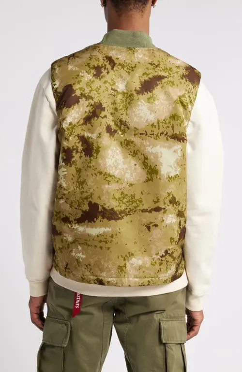 Alpha Industries Ma-1 Mod Water-resistant Vest - Green Blur Camo