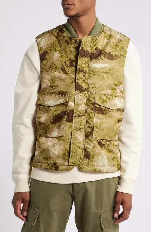 Alpha Industries Ma-1 Mod Water-resistant Vest - Green Blur Camo