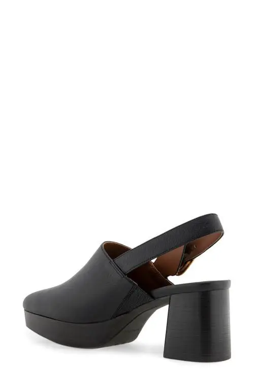 Aerosoles Sumari Leather Clogs - Black Leather