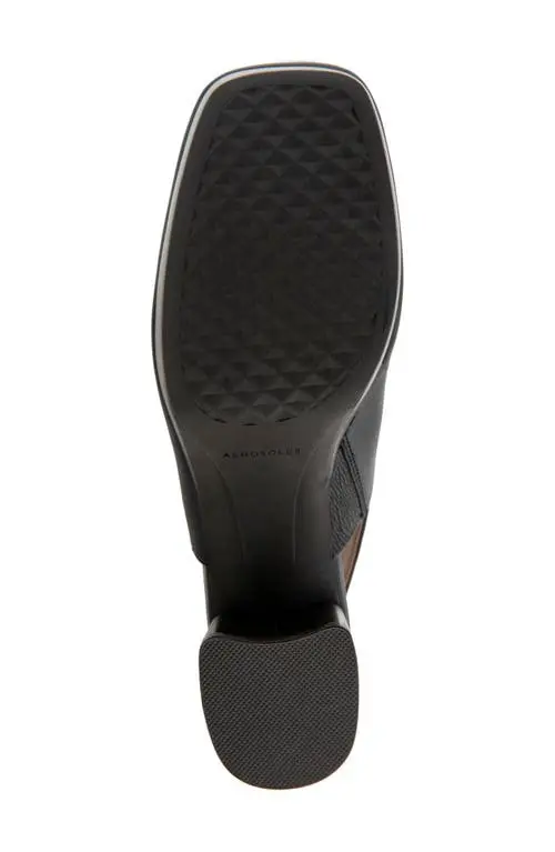 Aerosoles Sumari Leather Clogs - Black Leather
