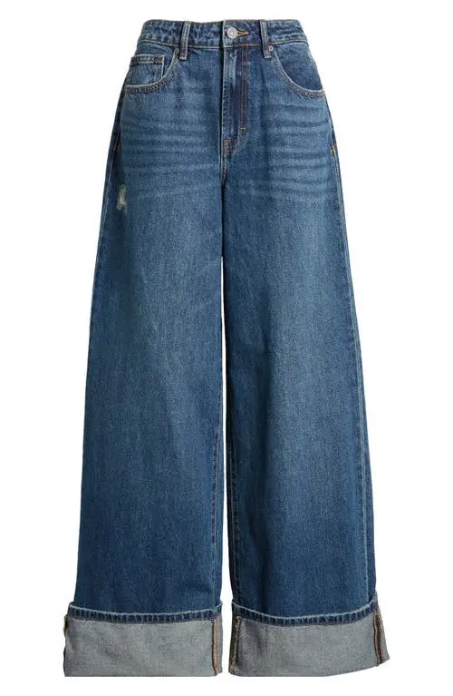 HIDDEN JEANS Classic Cuff Wide Leg Jeans