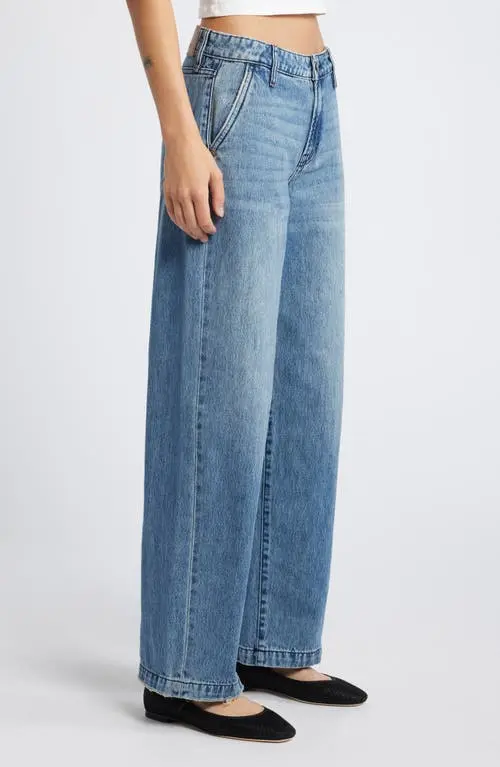 HIDDEN JEANS Mid-rise Wide Leg Jeans