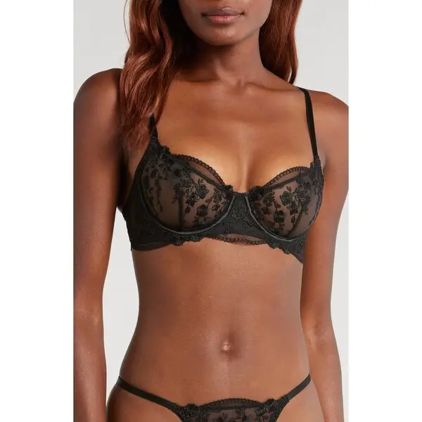 KAT THE LABEL Sofia Underwire Bra - Black