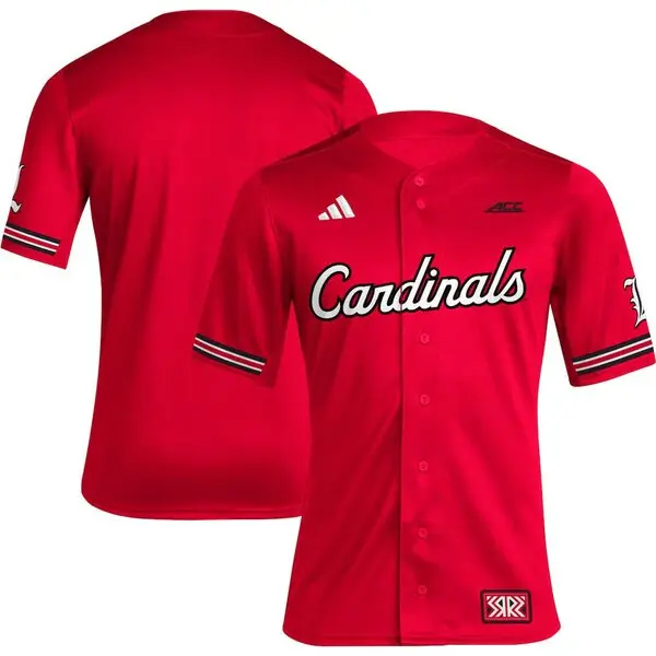 Adidas Louisville Cardinals Reverse Retro Replica Baseball Jersey - Red