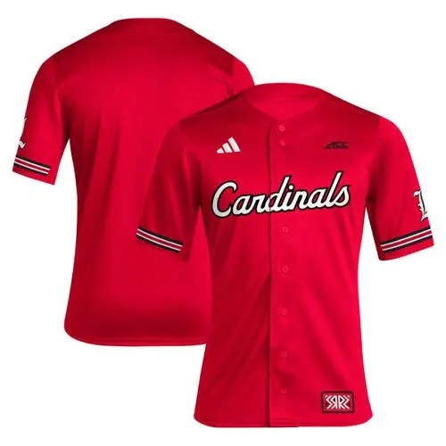 Adidas Louisville Cardinals Reverse Retro Replica Baseball Jersey By - Red