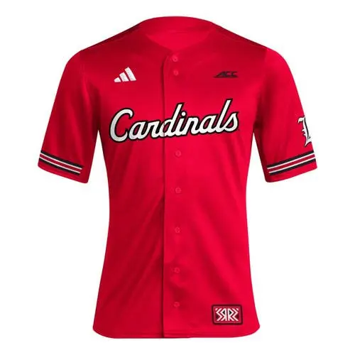 Adidas Louisville Cardinals Reverse Retro Replica Baseball Jersey By - Red
