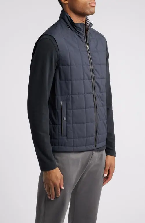 Johnston & Murphy Box Quilt Vest - Navy