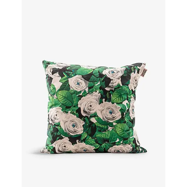 SELETTI X Toiletpaper Graphic-print Woven Cushion 67cm X 67cm - One-color