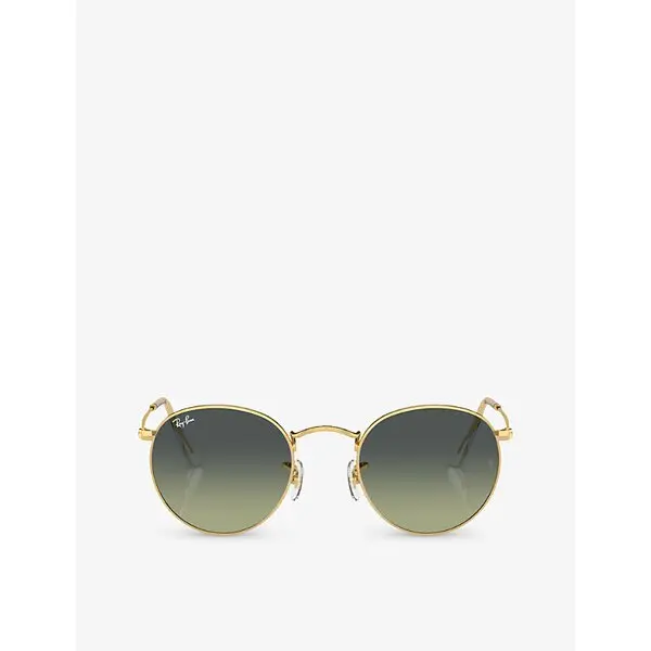 Ray-ban Round Frame Metal Sunglasses - Gold
