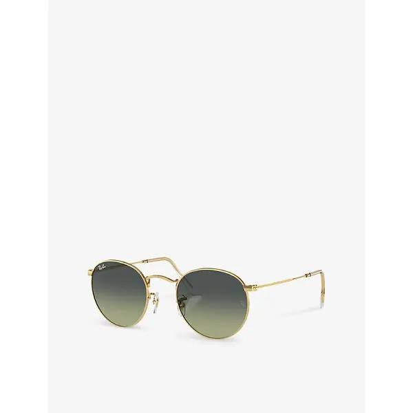 Ray-ban Round Frame Metal Sunglasses - Gold