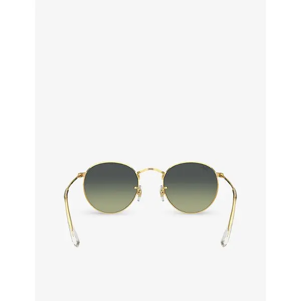 Ray-ban Round Frame Metal Sunglasses - Gold