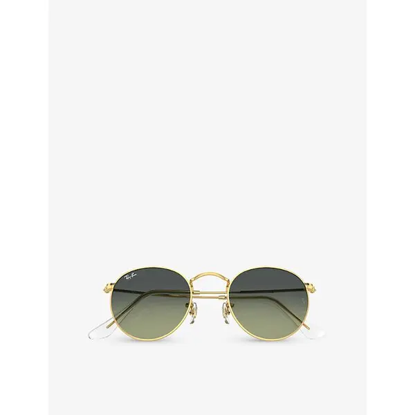 Ray-ban Round Frame Metal Sunglasses - Gold