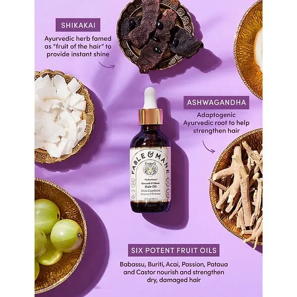 FABLE & MANE Mahamane Smooth & Shine Hair Oil