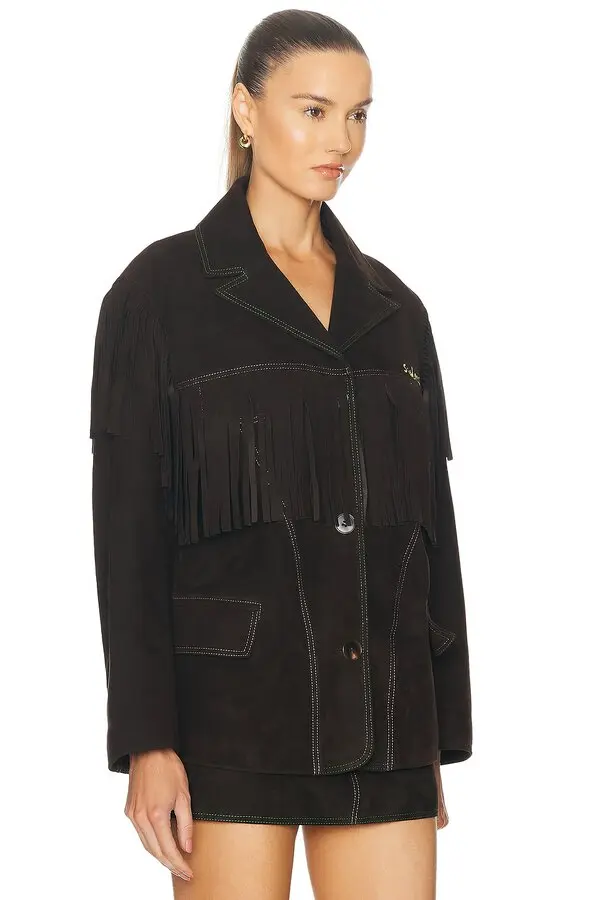 SIEDRES For Suede Fringe Jacket