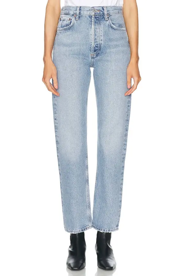 AGOLDE 90s Pinch Waist High Rise Straight Jeans - Harmonic