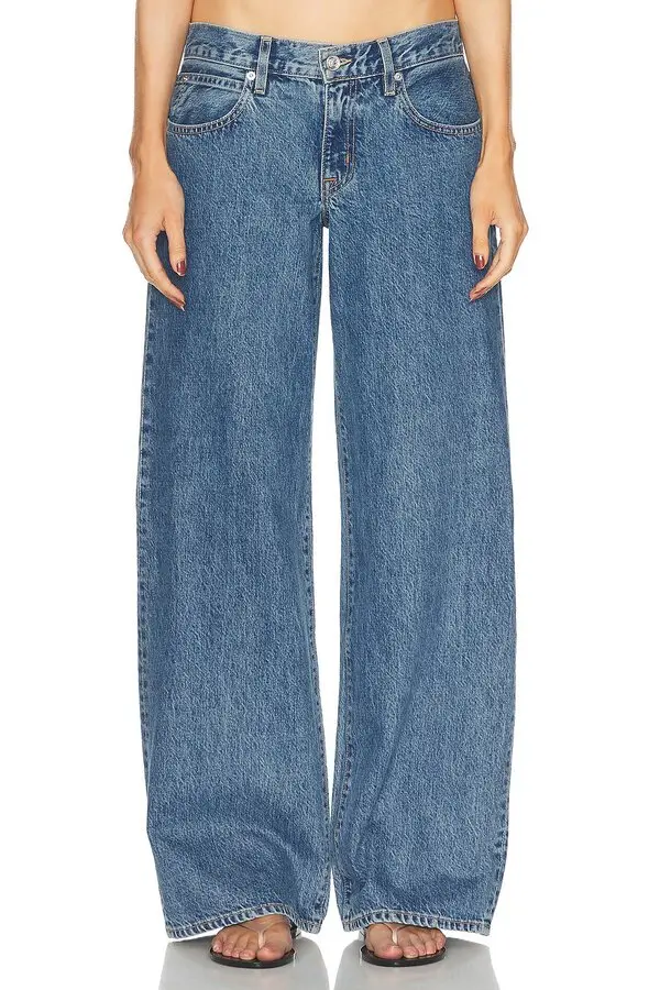 SLVRLAKE Lexi Low Rise Wide Leg Denim - Satisfaction