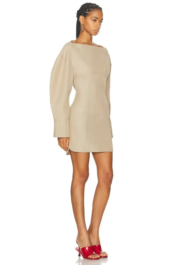 Jacquemus La Robe Chemise Casaco - Beige - 63% Off