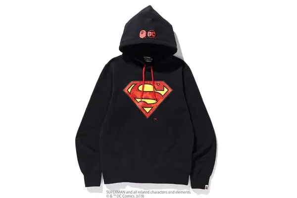 A BATHING APE X Dc Superman Pullover Hoodie