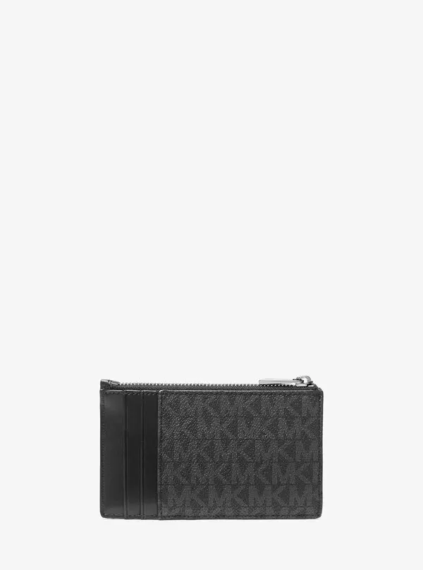 Michael Kors Cooper Slim Signature Logo Zip Wallet In By