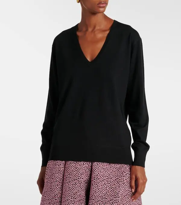 Dries Van Noten Wool V-neck Sweater