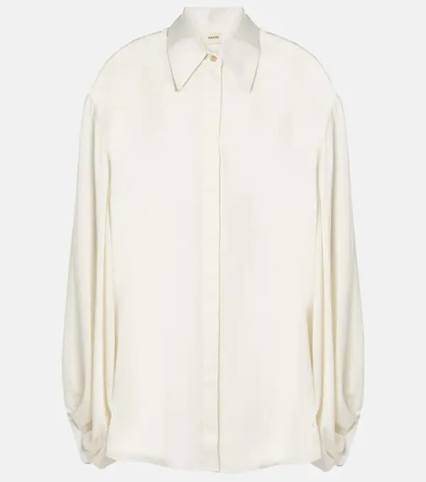 Khaite Bam Chiffon Shirt - White