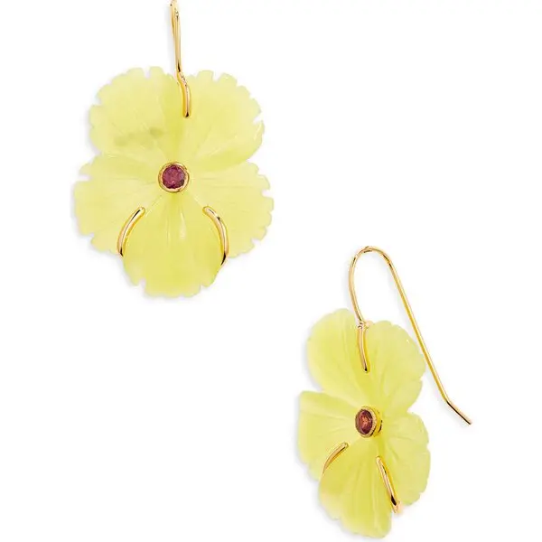 LIZZIE FORTUNATO New Bloom Drop Earrings - Canary