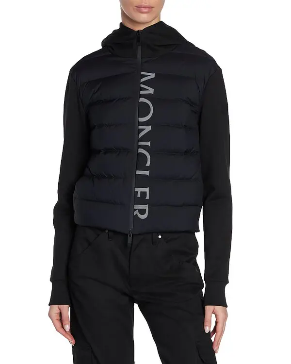 Moncler Padded Wool Puffer Cardigan