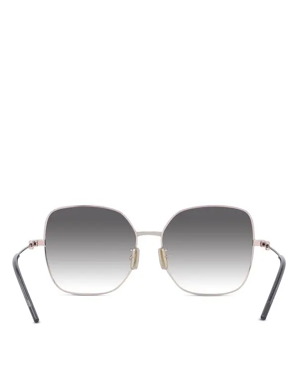 Givenchy Gv Speed Square Sunglasses - Gold/gray Gradient