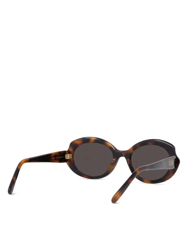 Loewe Slim Geometric Sunglasses - Havana/brown Solid