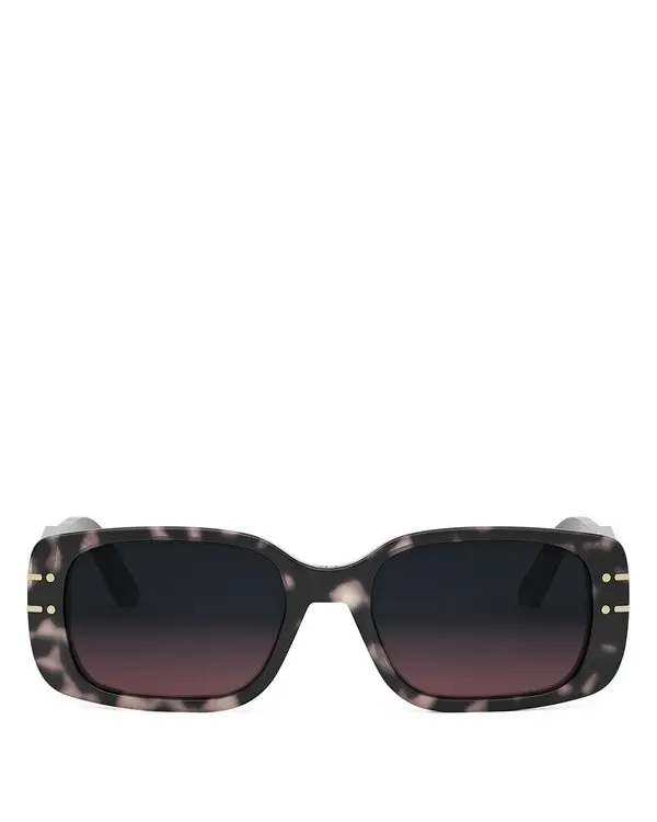 Dior Signature S12i Rectangle Sunglasses - Havana/brown Gradient