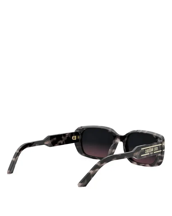 Dior Signature S12i Rectangle Sunglasses - Havana/brown Gradient
