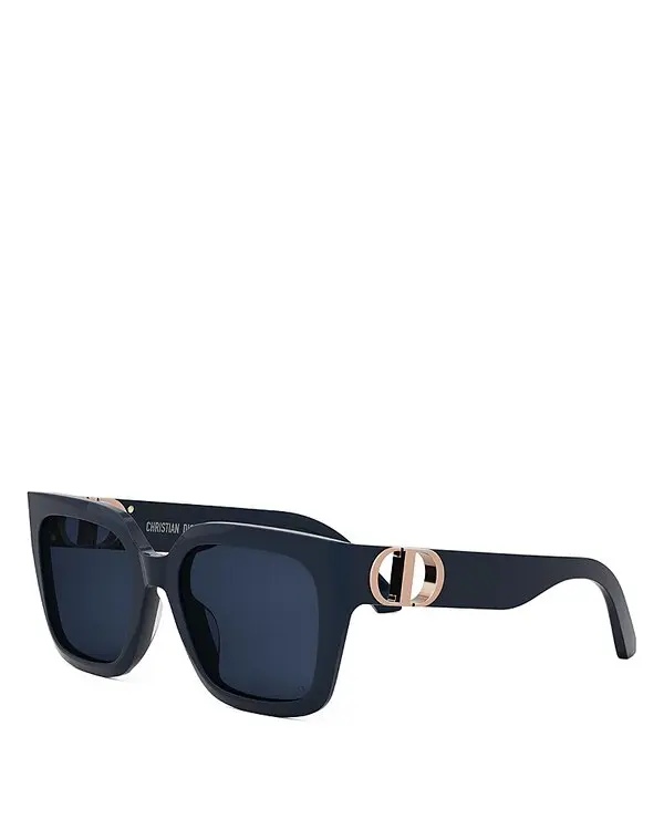 Dior 30montaigne S8u Square Sunglasses - Blue/blue Solid