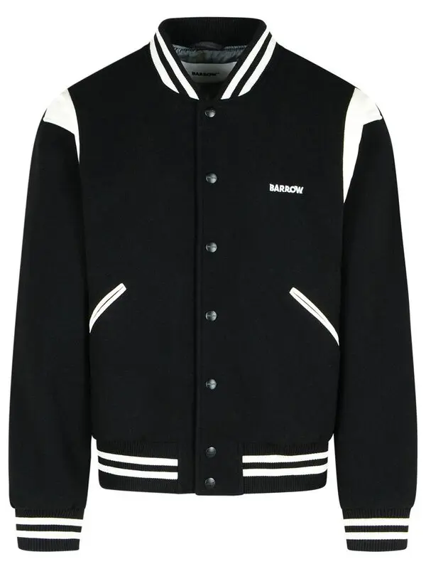 BARROW Polyester Bomber Jacket - Black