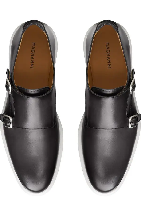 Magnanni Lobo Double Monk Strap Shoe - Grey | Editorialist