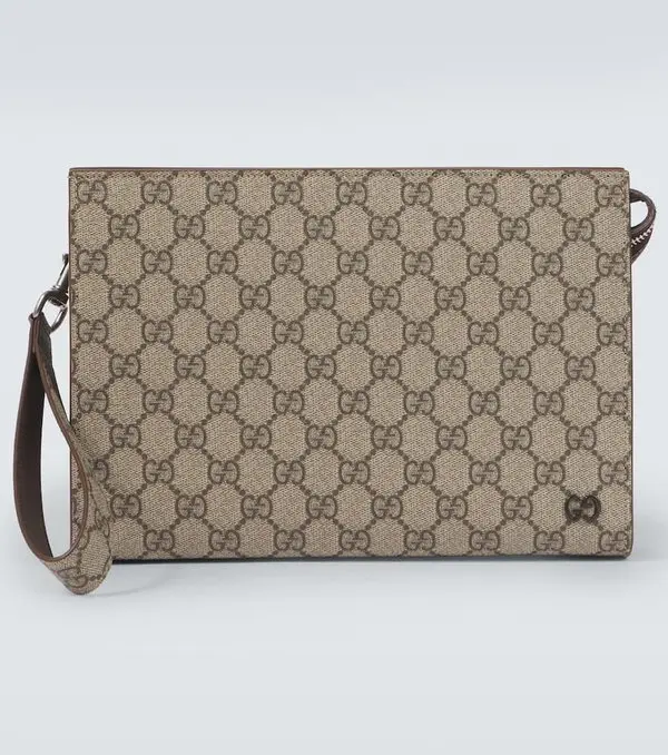 Gucci Gg Canvas Pouch - Beige