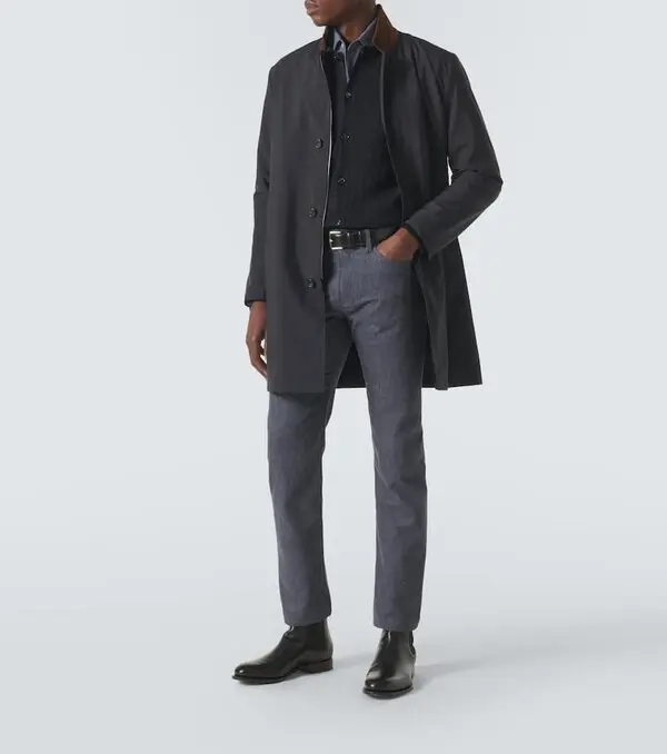 Loro Piana Ribbed-knit Wool Cardigan