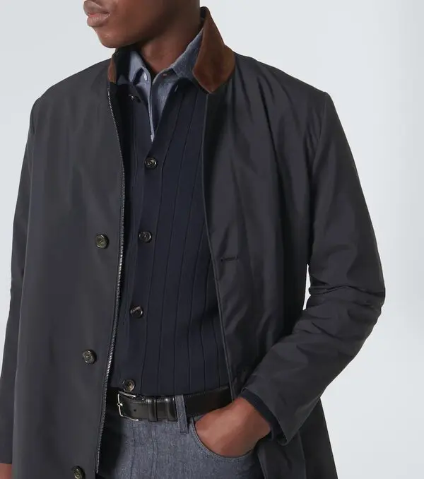 Loro Piana Ribbed-knit Wool Cardigan