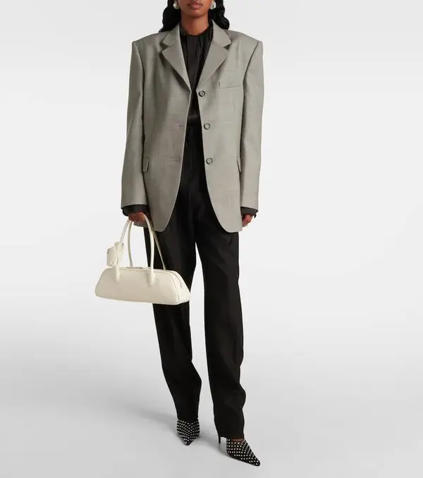 Magda Butrym Brigitte Leather Shoulder Bag - White
