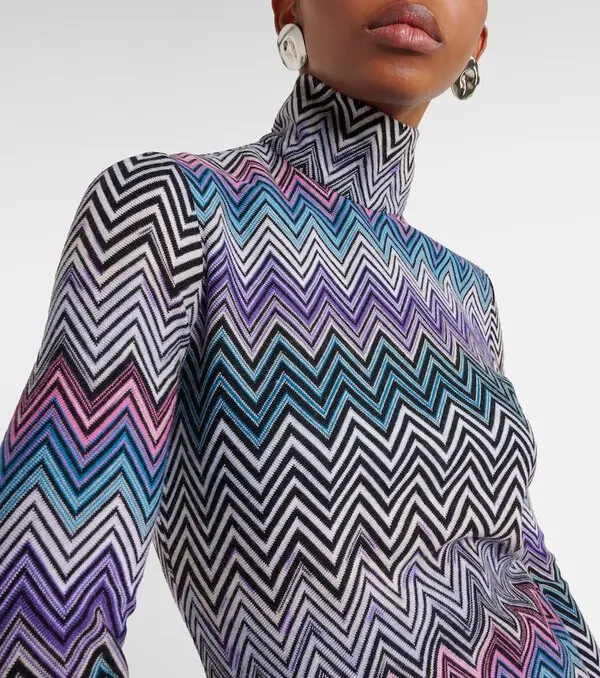 Missoni Zig Zag Turtleneck Dress