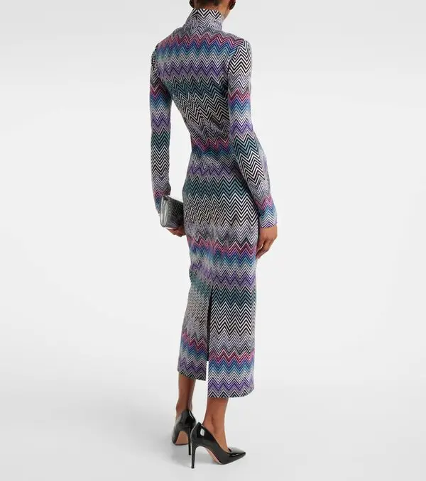 Missoni Zig Zag Turtleneck Dress
